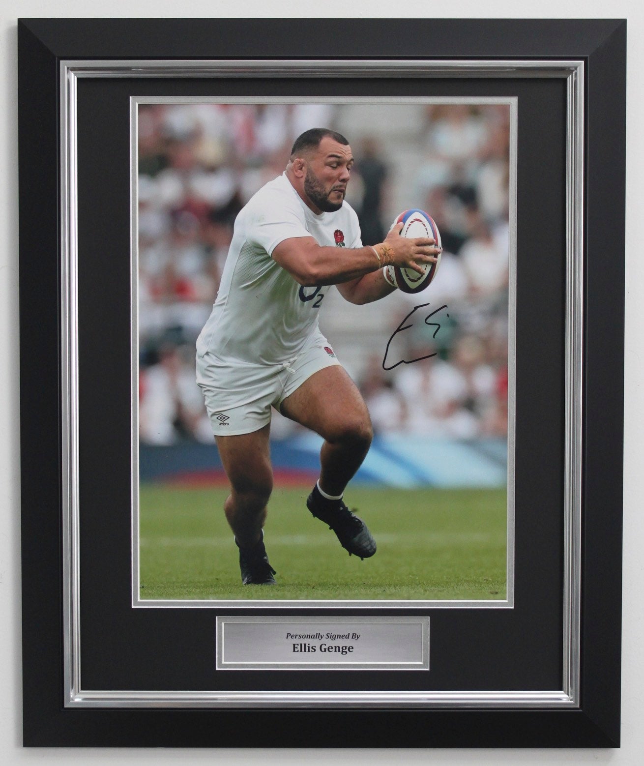 ELLIS GENGE PERSONALY SIGNED ENGLAND PHOTOGRAPH FRAMED IN A PREMIUM DE