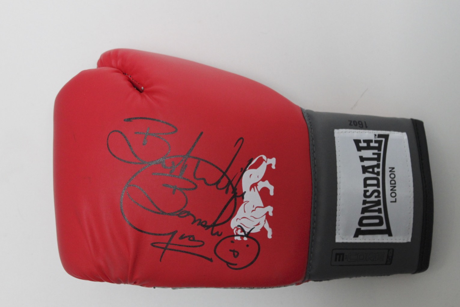 HEROL GRAHAM PERSONALLY SIGNED LEFT HANDED BOXING GLOVE