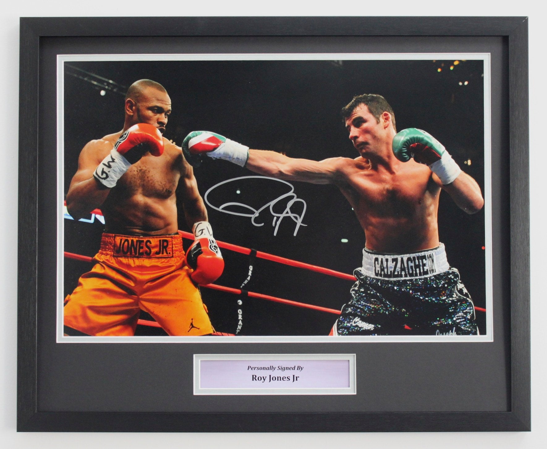 ROY JONES Jr VS JOE CALZAGHE - BATTLE OF THE SUPERPOWERS CLASSIC FRAME